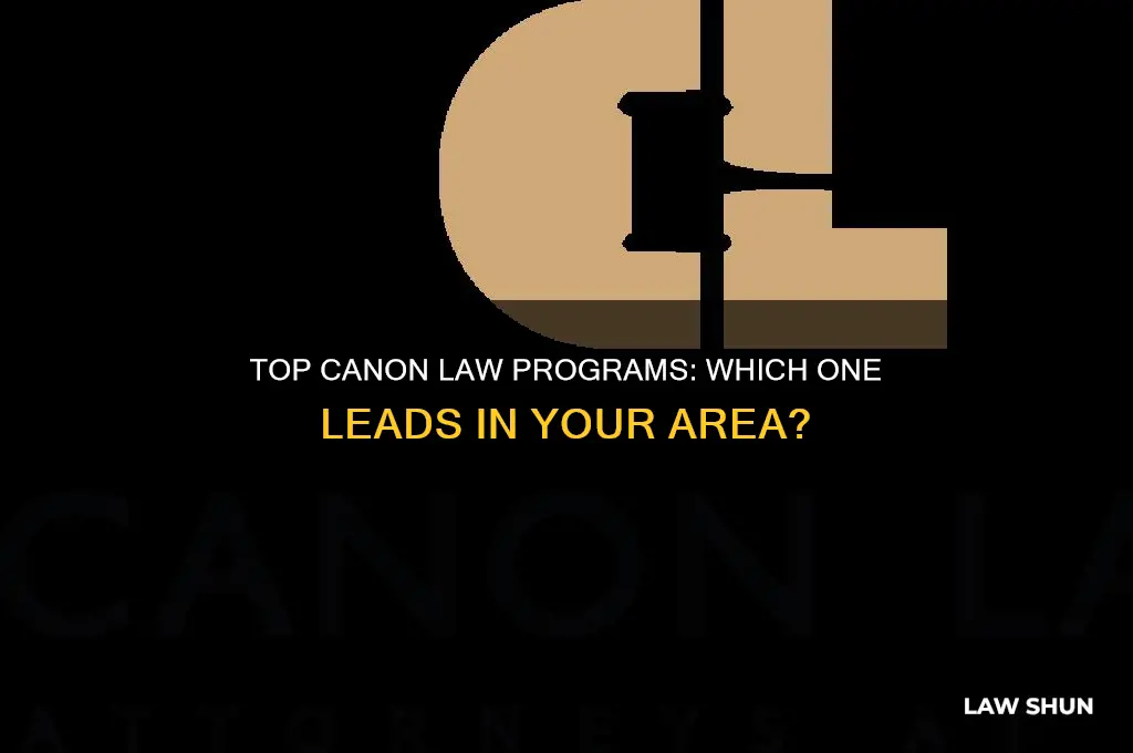 Top Canon Law Programs: Which One Leads In Your Area? | LawShun
