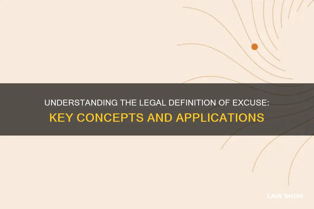 Understanding The Legal Definition Of Excuse: Key Concepts And ...