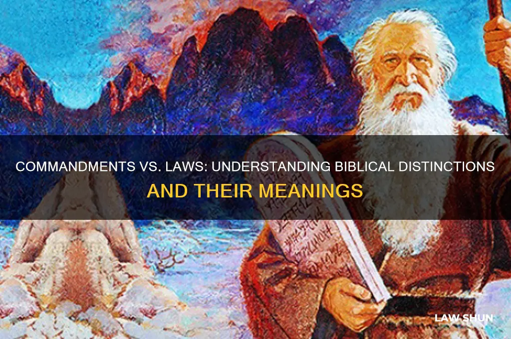 Commandments Vs. Laws: Understanding Biblical Distinctions And Their ...