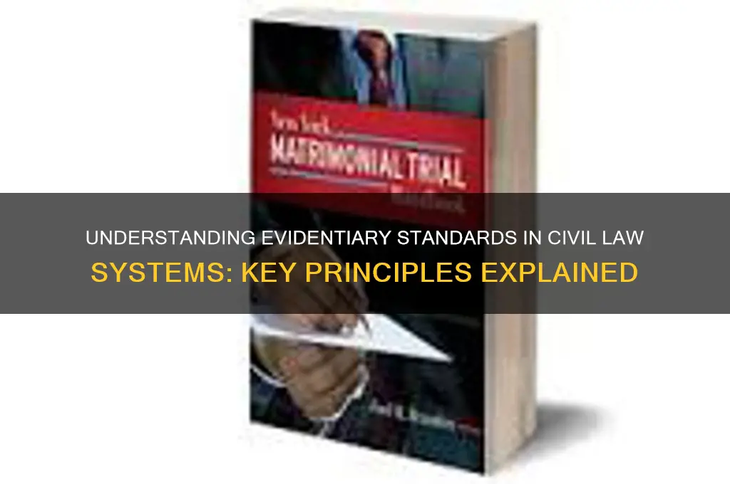 Understanding Evidentiary Standards In Civil Law Systems: Key ...