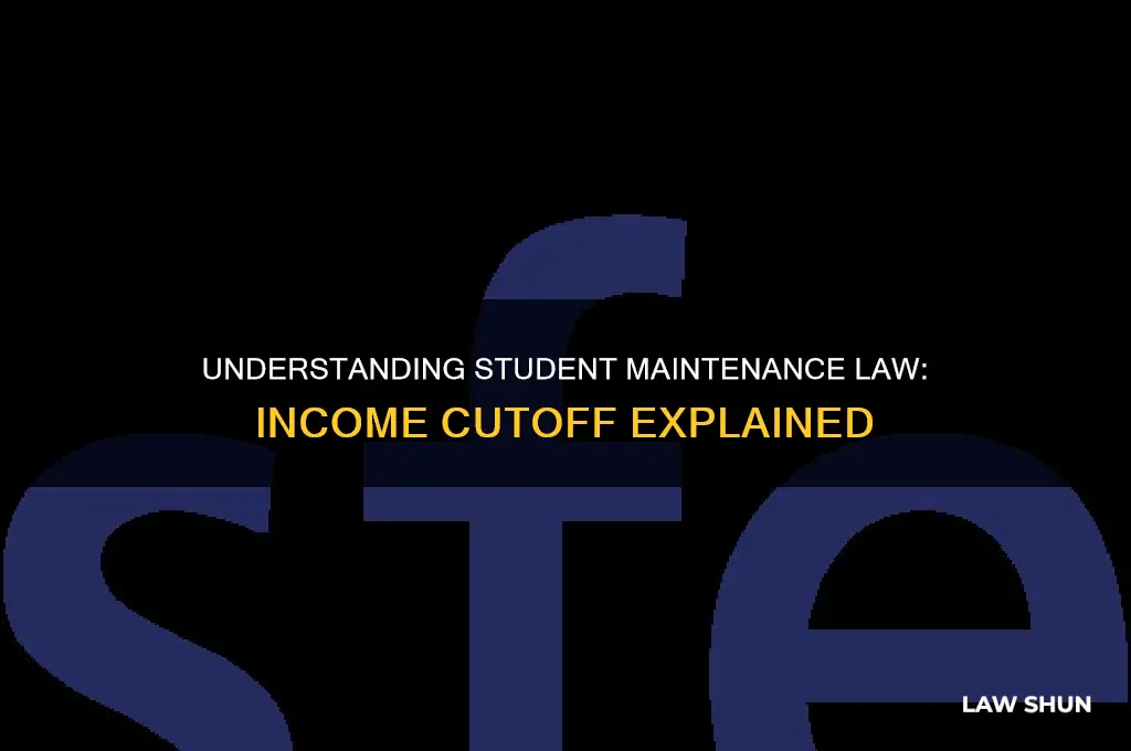 Understanding Student Maintenance Law: Income Cutoff Explained | LawShun