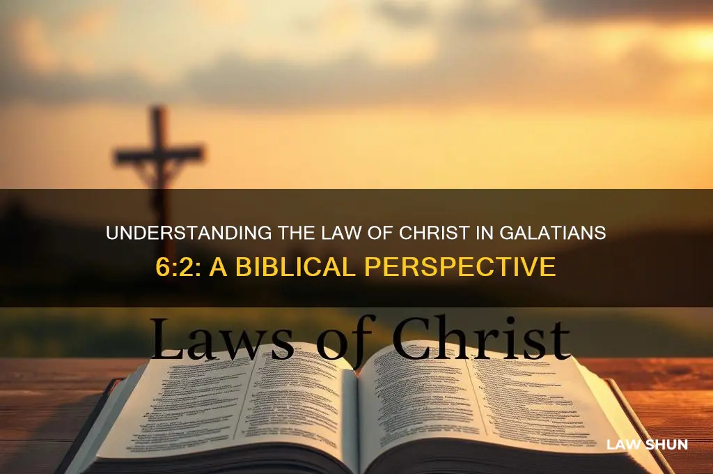 Understanding The Law Of Christ In Galatians 6:2: A Biblical ...
