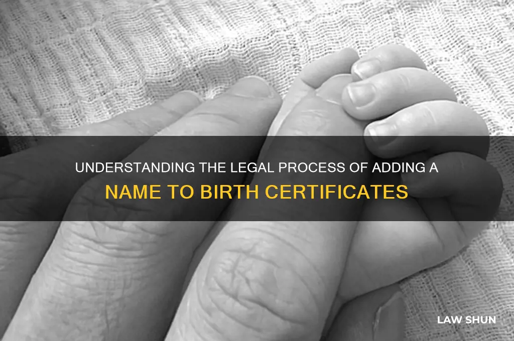 Understanding The Legal Process Of Adding A Name To Birth Certificates ...