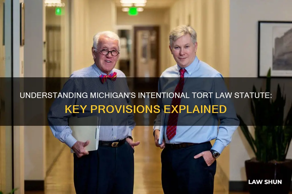 Understanding Michigan's Intentional Tort Law Statute: Key Provisions ...