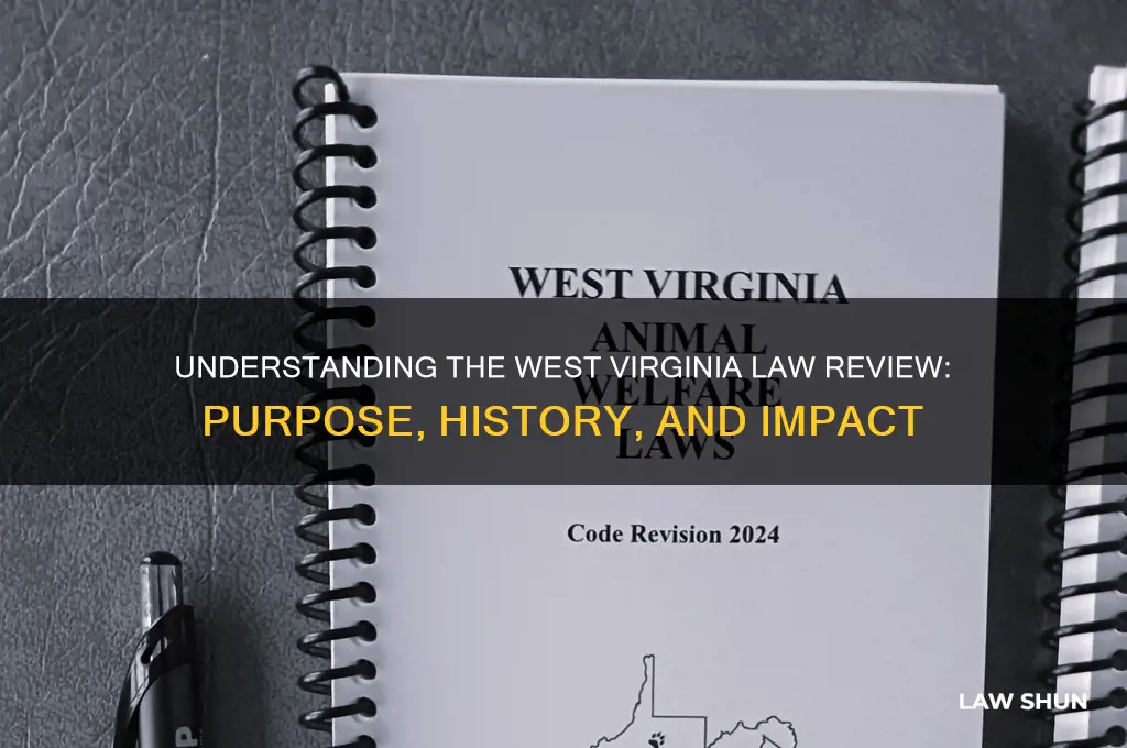 Understanding The West Virginia Law Review: Purpose, History, And ...