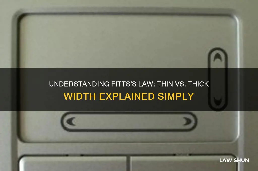 Understanding Fitts's Law: Thin Vs. Thick Width Explained Simply | LawShun