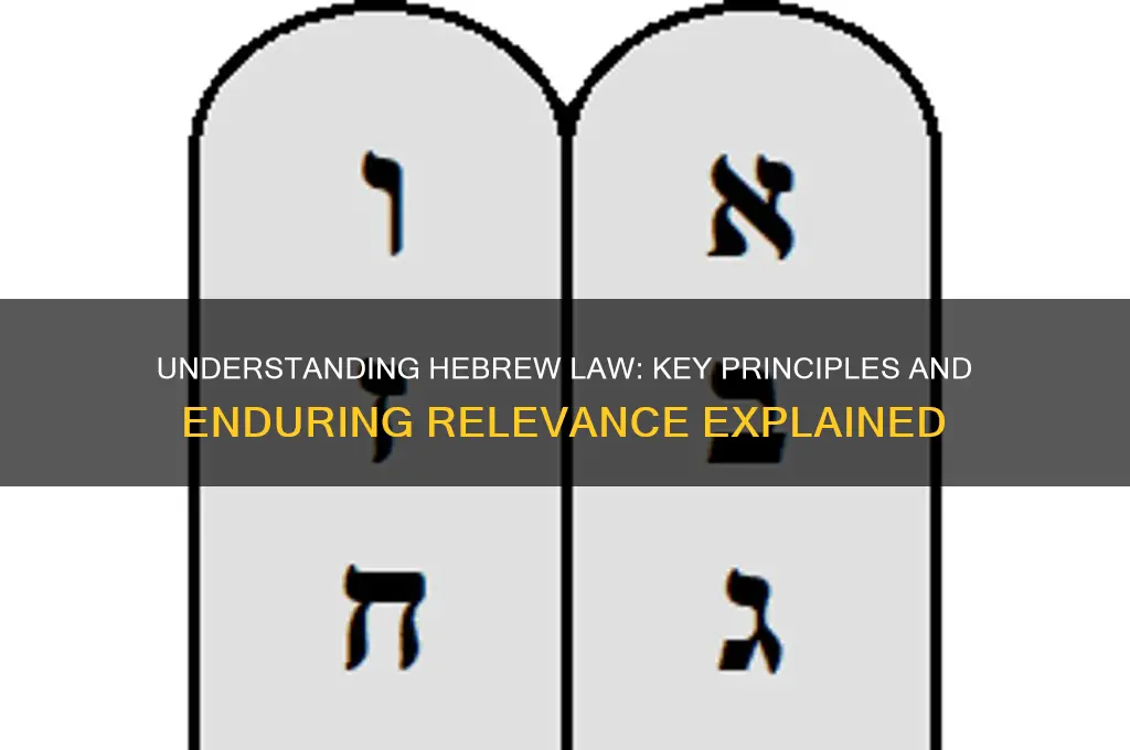 Understanding Hebrew Law: Key Principles And Enduring Relevance ...