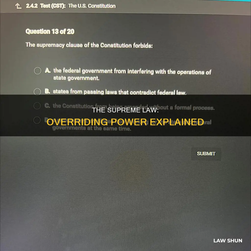 The Supreme Law: Overriding Power Explained | LawShun