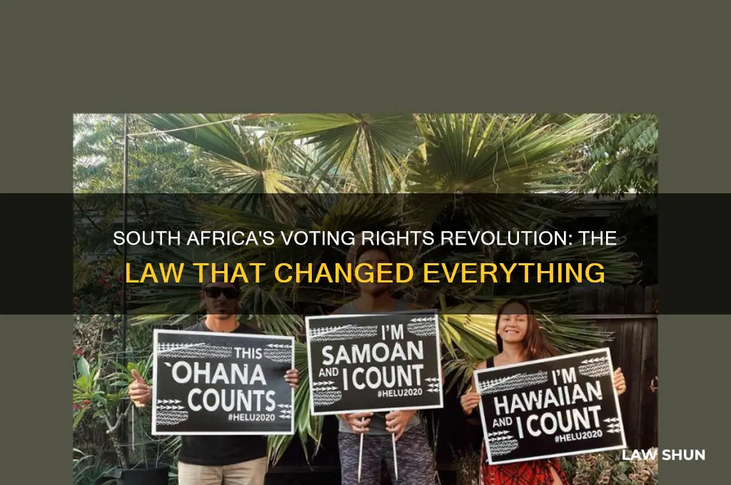South Africa's Voting Rights Revolution: The Law That Changed ...