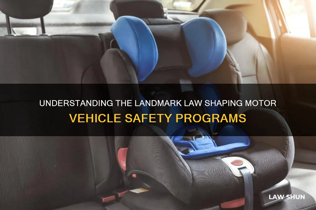 Understanding The Landmark Law Shaping Motor Vehicle Safety Programs ...