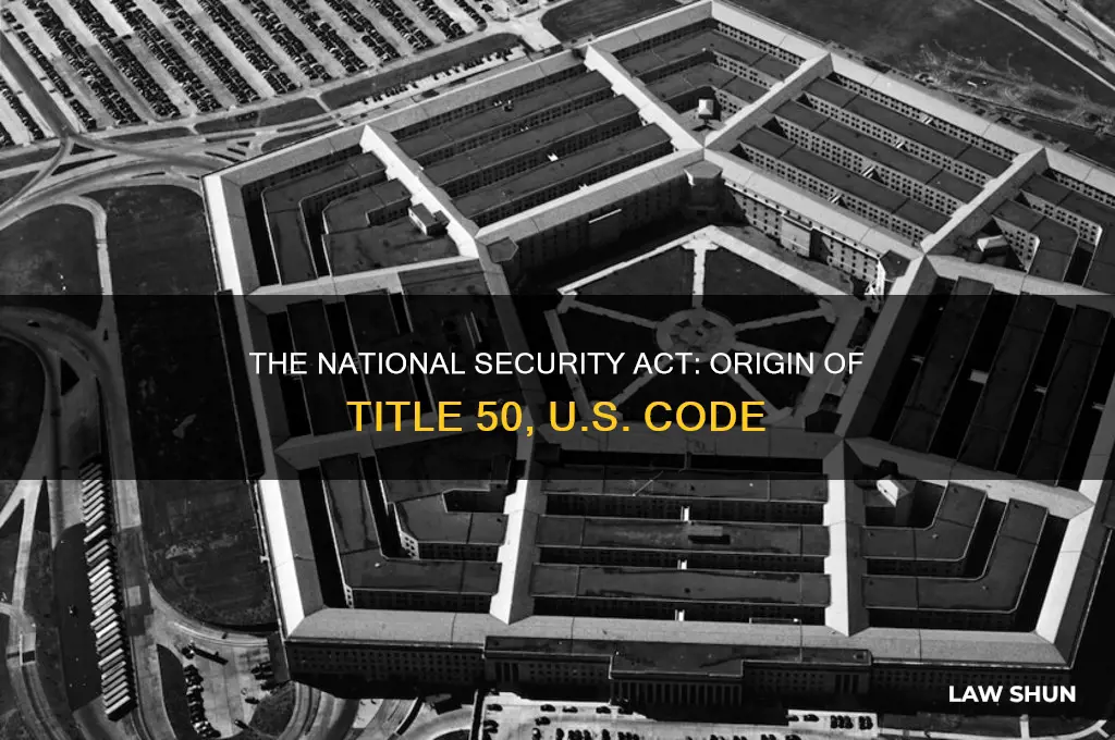 The National Security Act: Origin Of Title 50, U.S. Code | LawShun