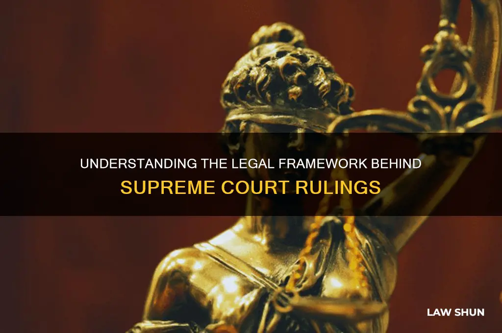 Understanding The Legal Framework Behind Supreme Court Rulings | LawShun