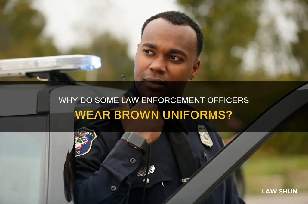 Why Do Some Law Enforcement Officers Wear Brown Uniforms? | LawShun