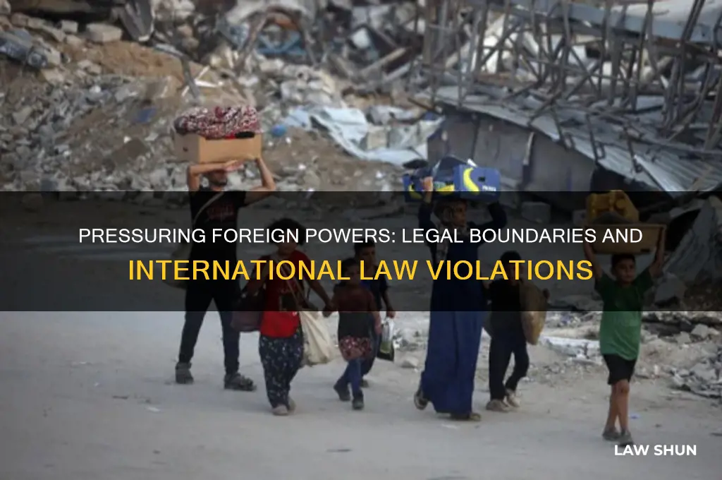 Pressuring Foreign Powers: Legal Boundaries And International Law ...