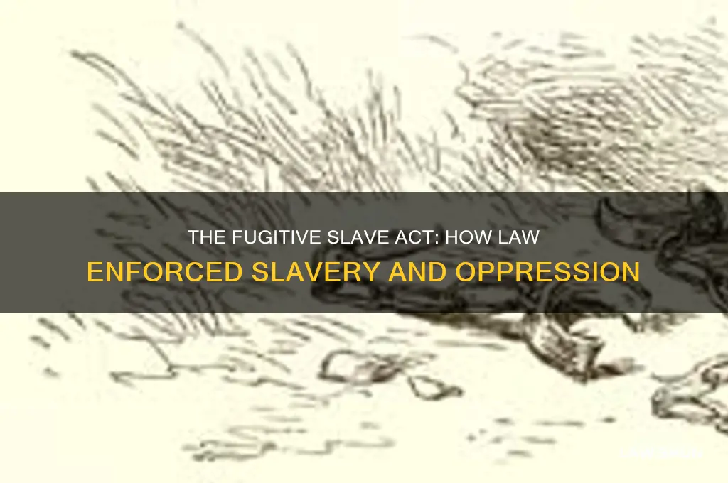 The Fugitive Slave Act: How Law Enforced Slavery And Oppression | LawShun