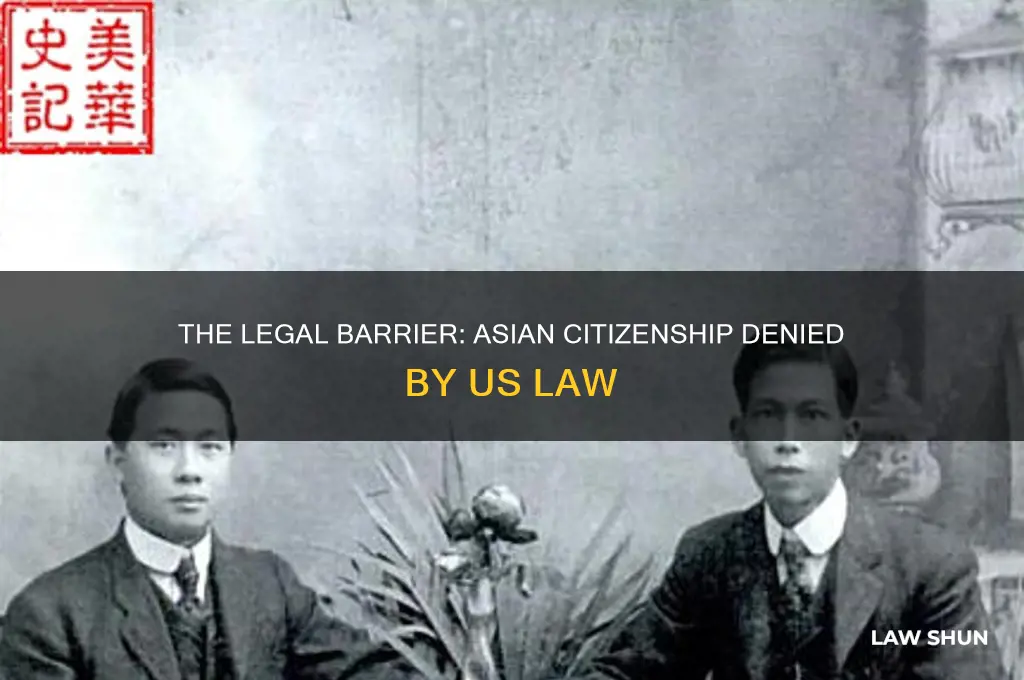 The Legal Barrier: Asian Citizenship Denied By Us Law | LawShun