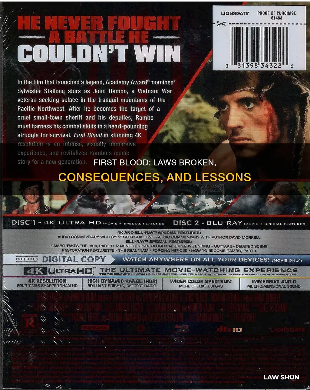 First Blood: Laws Broken, Consequences, And Lessons | LawShun