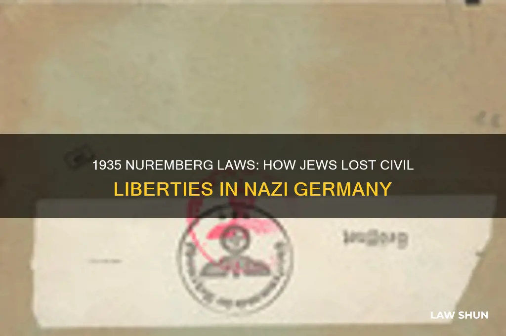 1935 Nuremberg Laws: How Jews Lost Civil Liberties In Nazi Germany ...