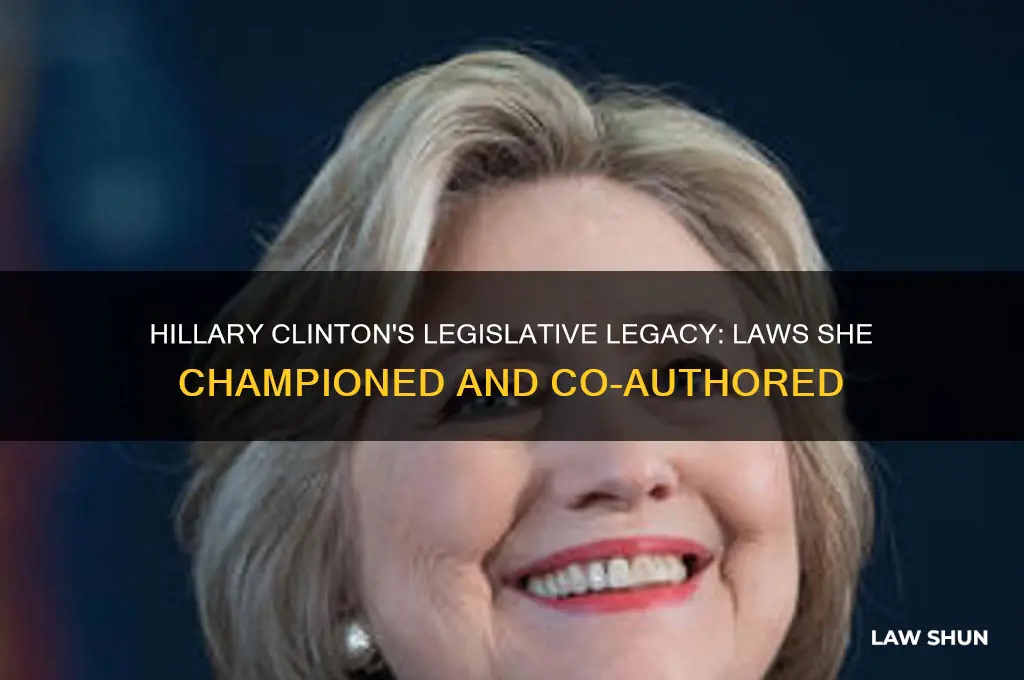 Hillary Clinton's Legislative Legacy: Laws She Championed And Co ...