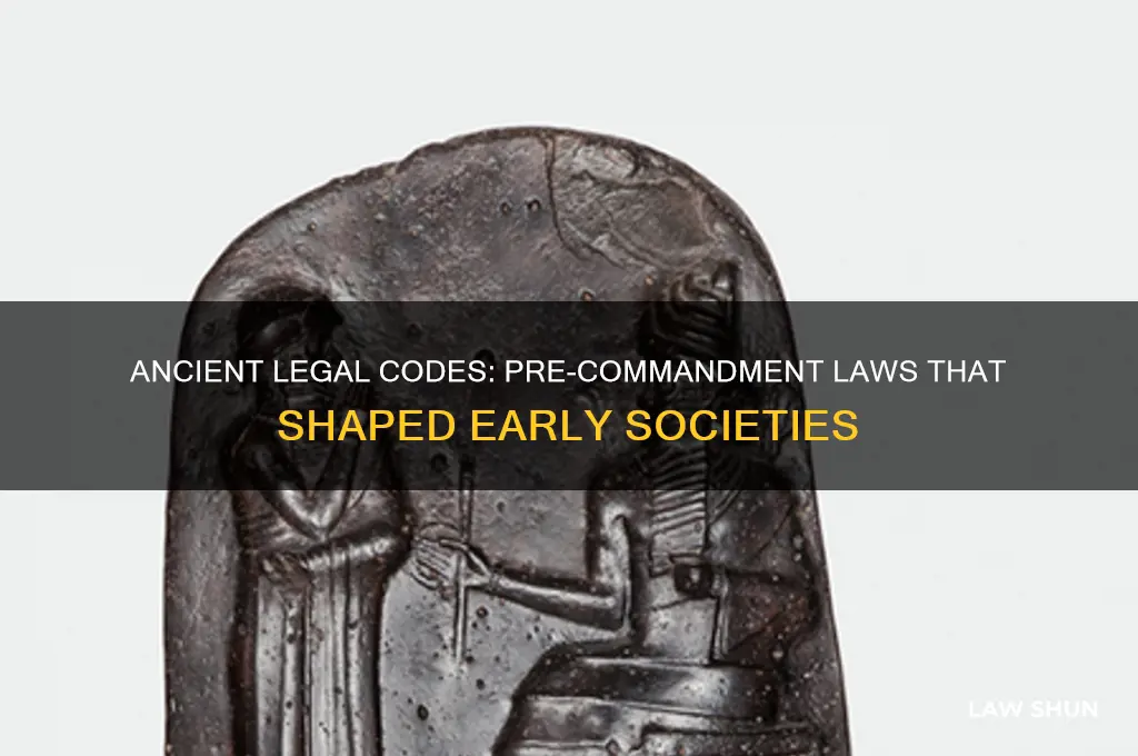 Ancient Legal Codes: Pre-Commandment Laws That Shaped Early Societies ...