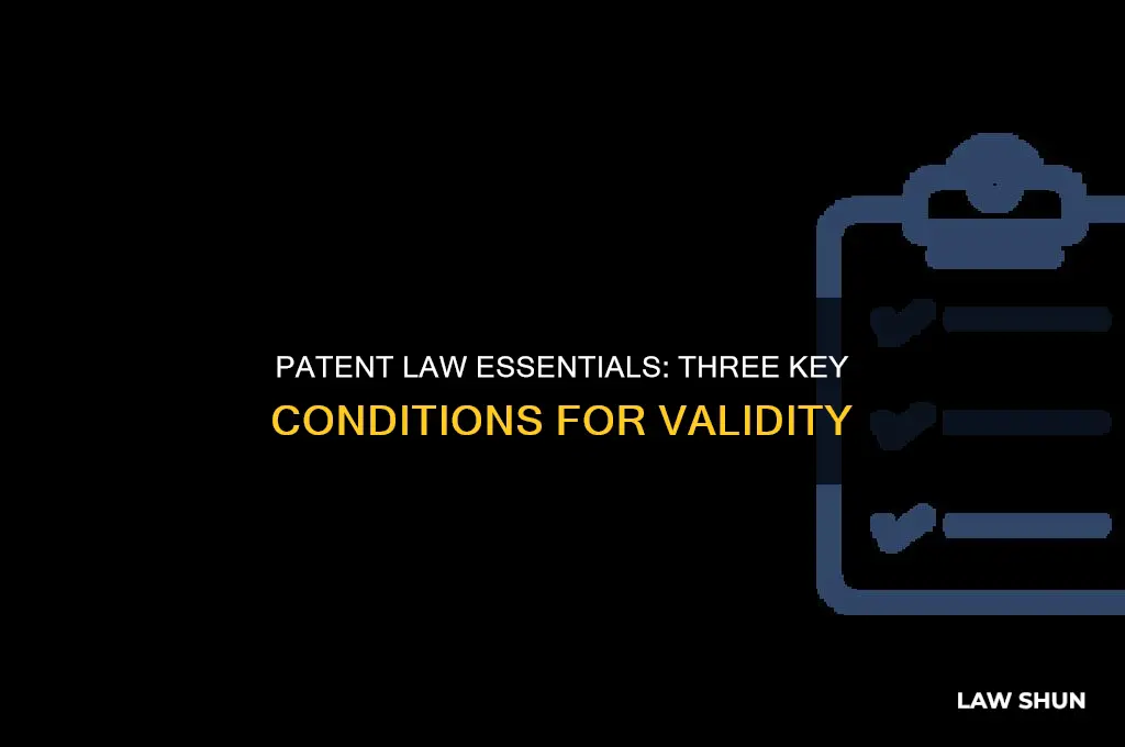 Patent Law Essentials: Three Key Conditions For Validity | LawShun