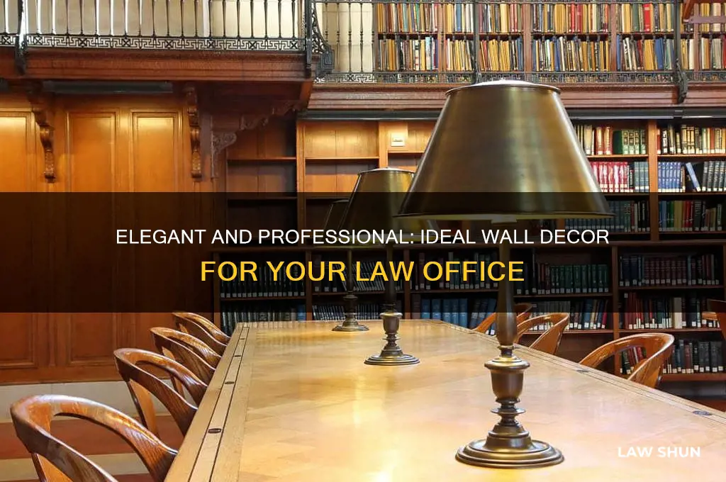 Elegant And Professional: Ideal Wall Decor For Your Law Office | LawShun