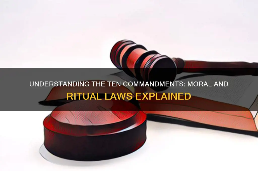Understanding The Ten Commandments: Moral And Ritual Laws Explained ...