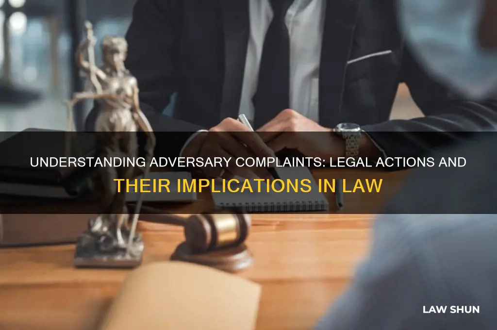 Understanding Adversary Complaints: Legal Actions And Their ...