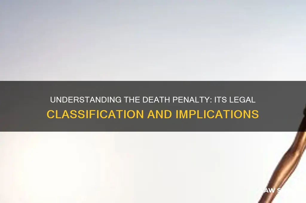 Understanding The Death Penalty: Its Legal Classification And ...