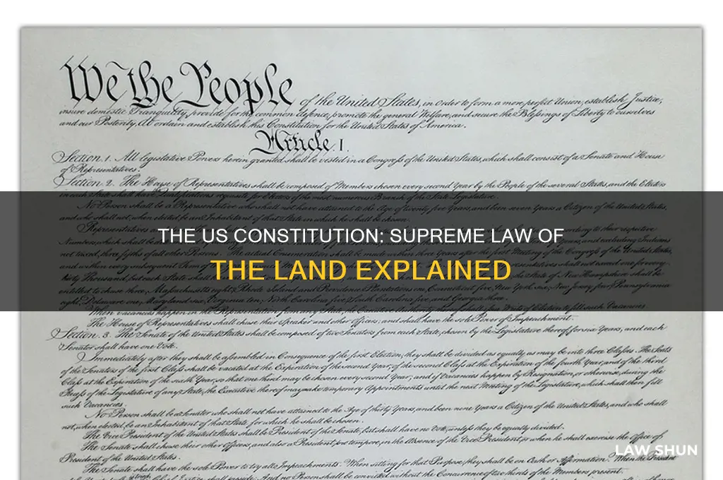 The Us Constitution: Supreme Law Of The Land Explained | LawShun