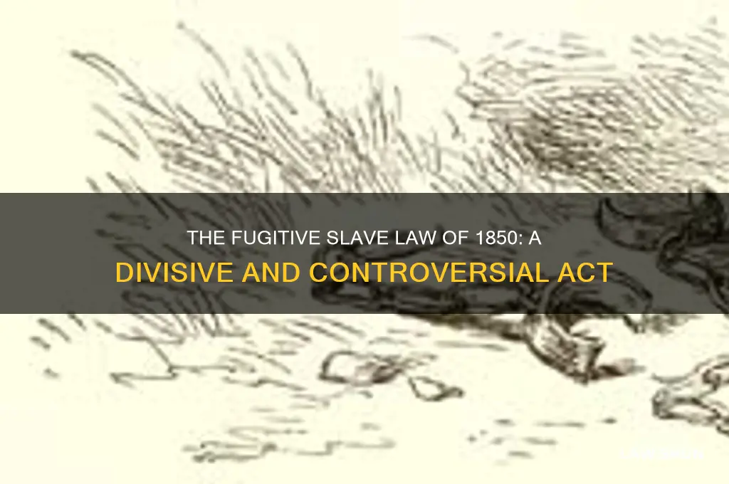 The Fugitive Slave Law Of 1850: A Divisive And Controversial Act | LawShun