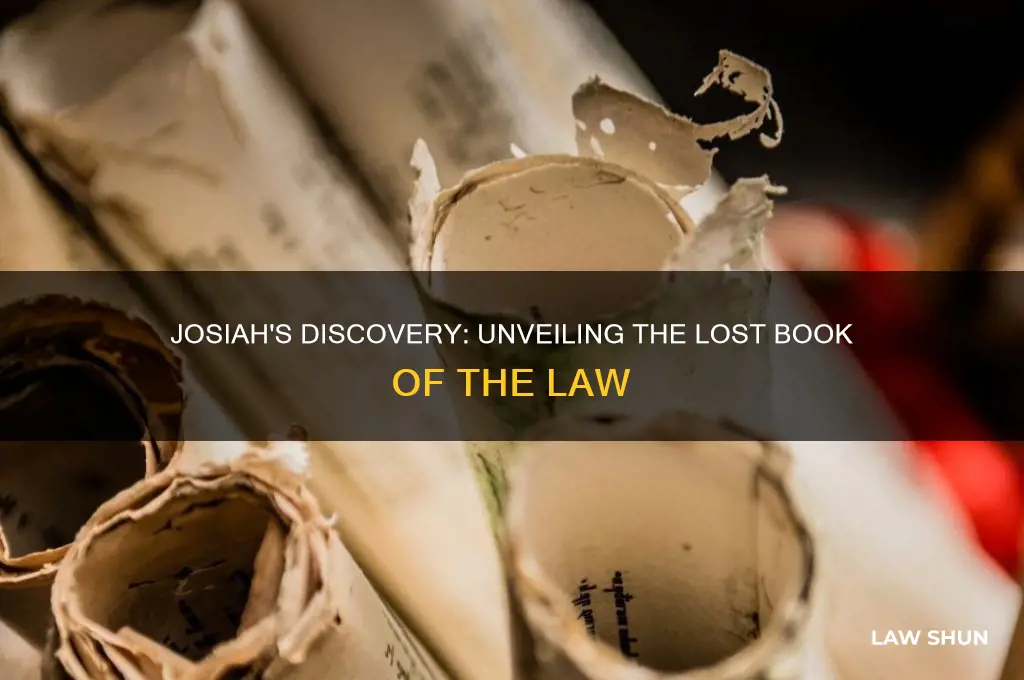 Josiah's Discovery: Unveiling The Lost Book Of The Law | LawShun