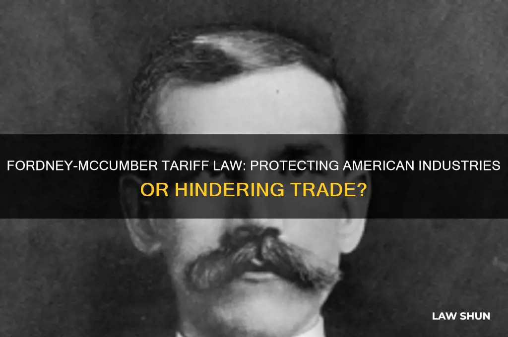 Fordney-Mccumber Tariff Law: Protecting American Industries Or ...