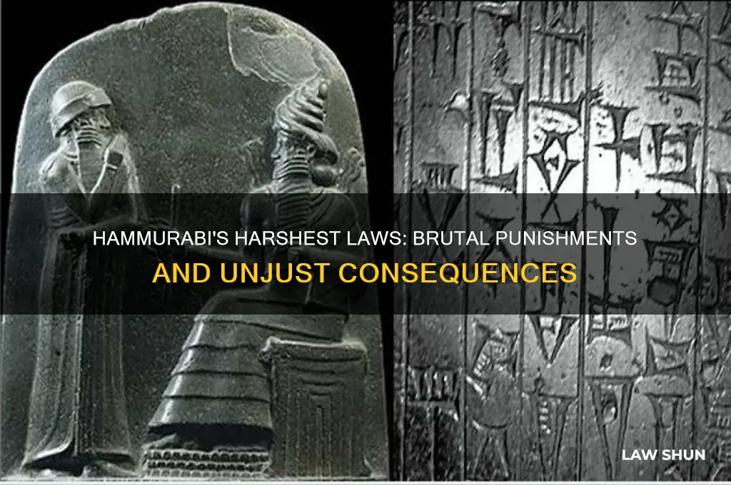 Hammurabi's Harshest Laws: Brutal Punishments And Unjust Consequences ...