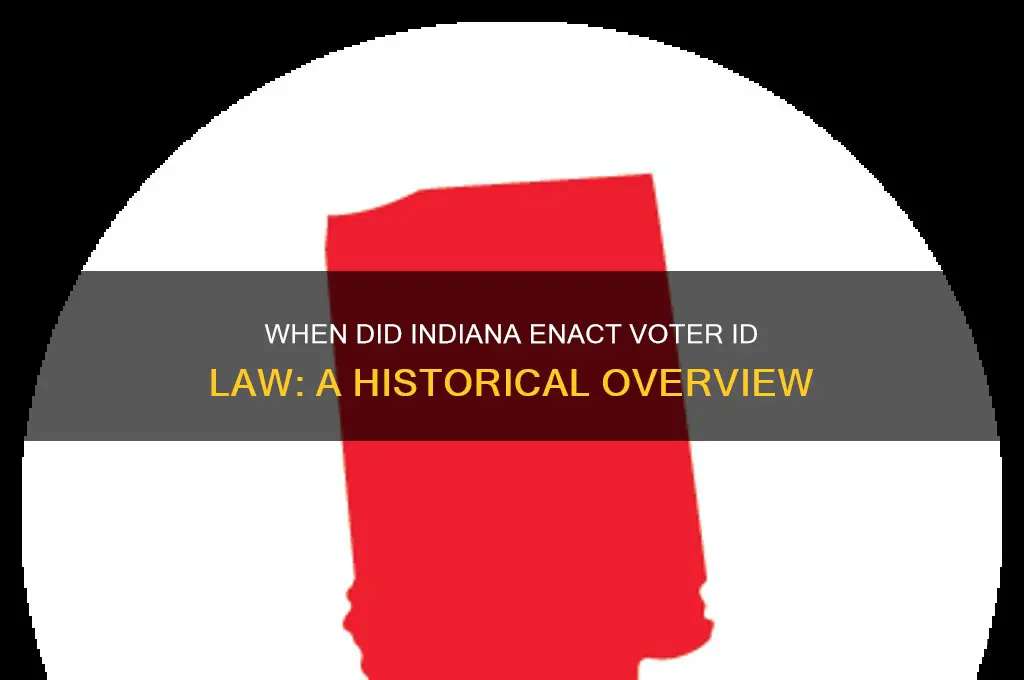 When Did Indiana Enact Voter Id Law: A Historical Overview | LawShun