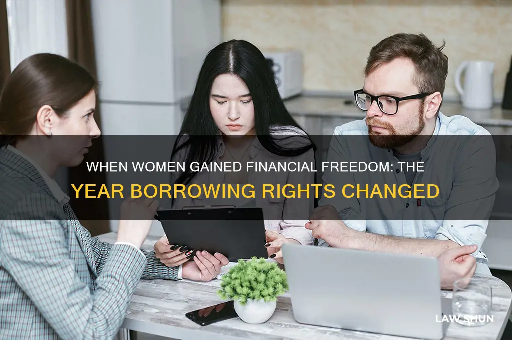 When Women Gained Financial Freedom: The Year Borrowing Rights Changed ...