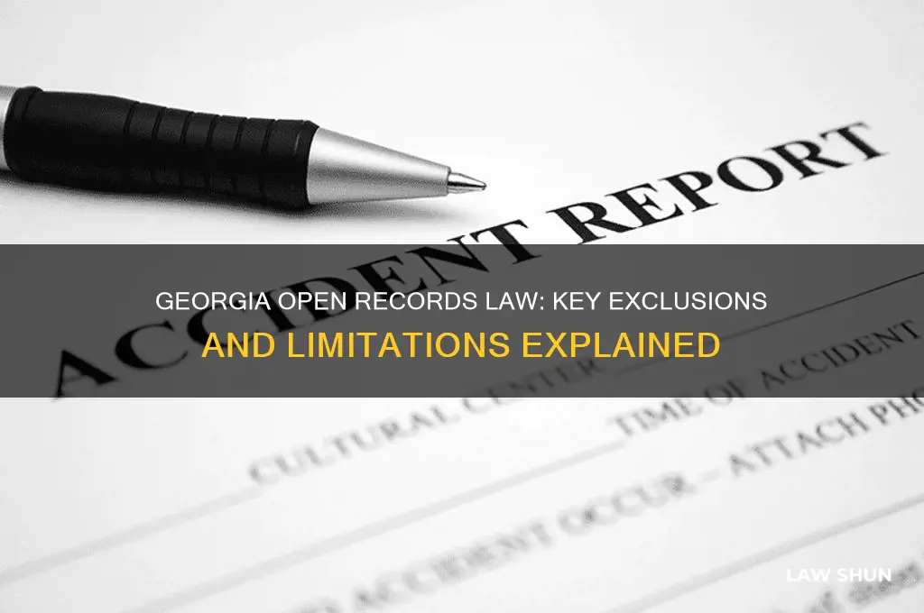 Georgia Open Records Law: Key Exclusions And Limitations Explained ...