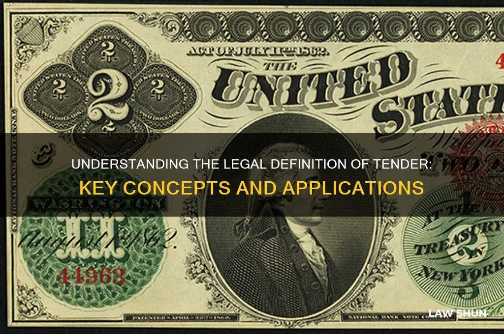 Understanding The Legal Definition Of Tender: Key Concepts And ...