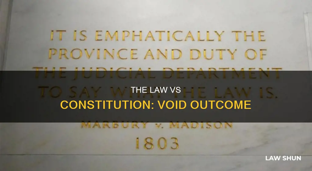 The Law Vs Constitution: Void Outcome | LawShun