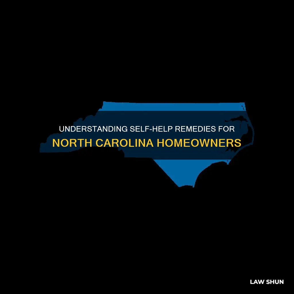 Understanding Self-Help Remedies For North Carolina Homeowners | LawShun