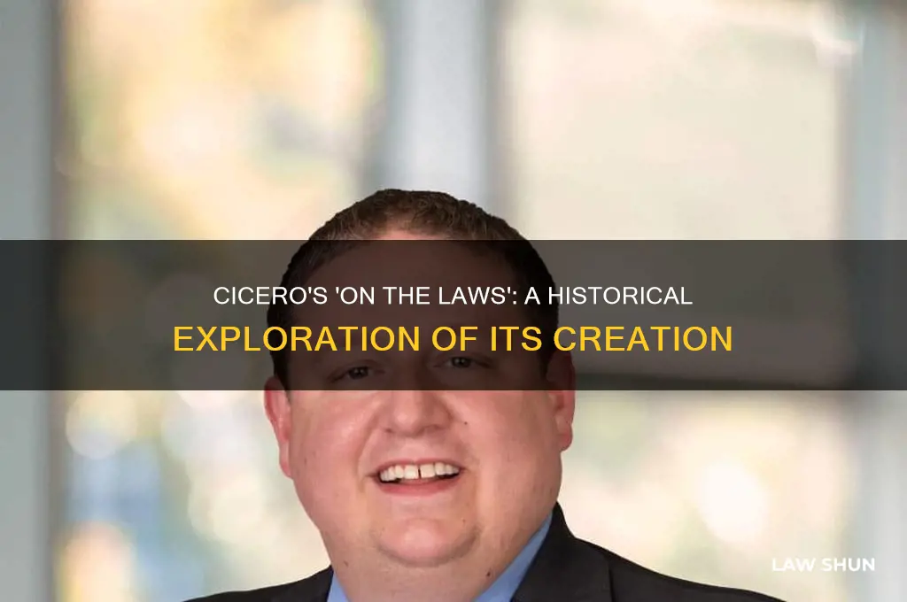 Cicero's 'On The Laws': A Historical Exploration Of Its Creation | LawShun