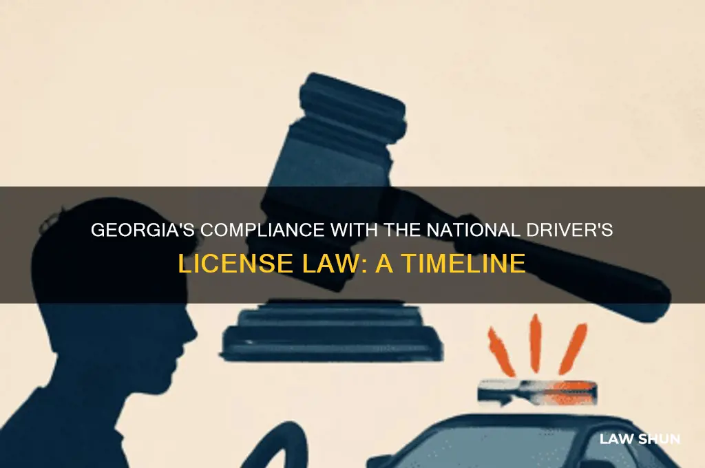 Georgia's Compliance With The National Driver's License Law: A Timeline ...