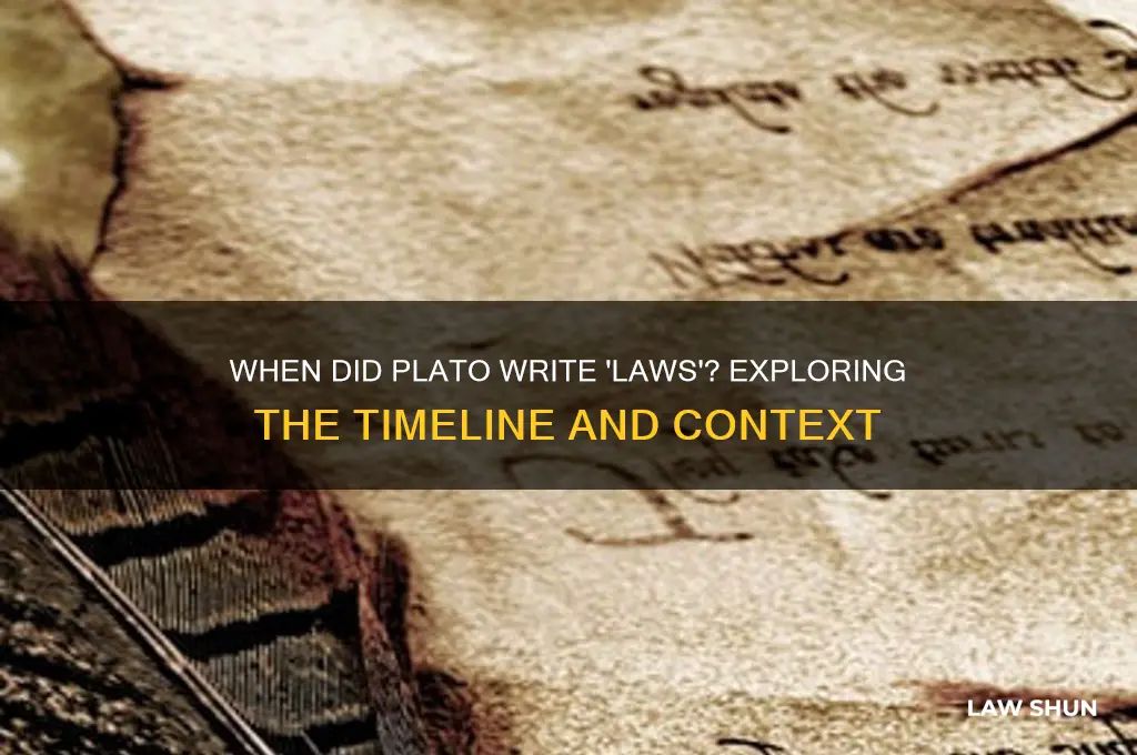 When Did Plato Write 'Laws'? Exploring The Timeline And Context | LawShun