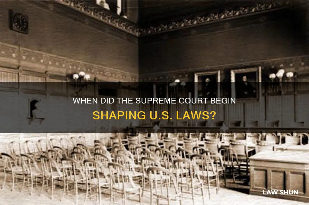 When Did The Supreme Court Begin Shaping U.S. Laws? | LawShun