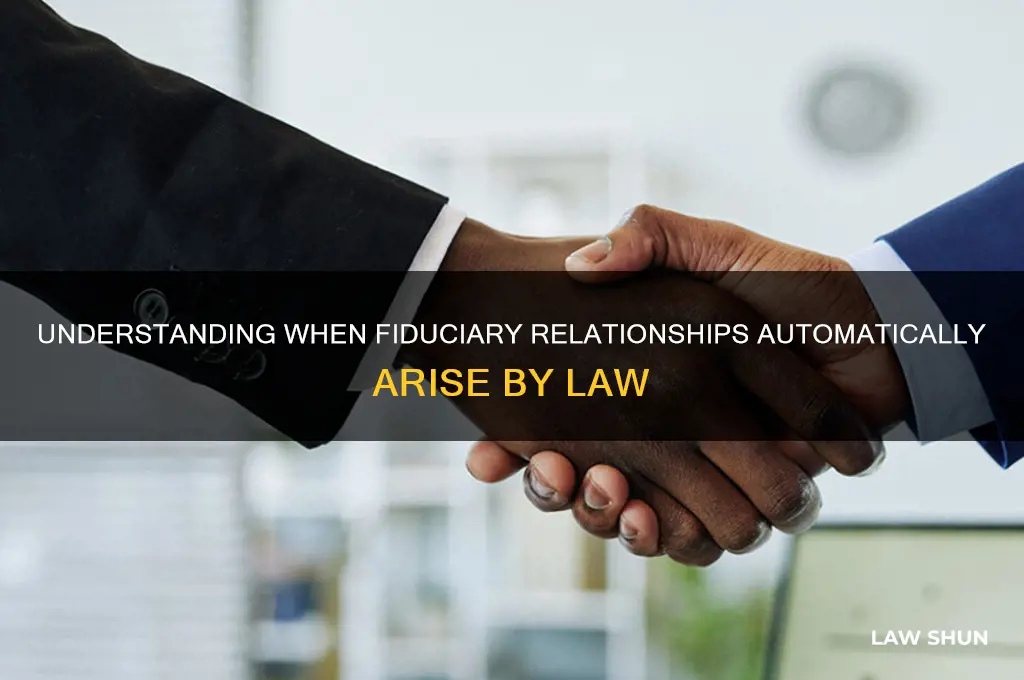 Understanding When Fiduciary Relationships Automatically Arise By Law ...