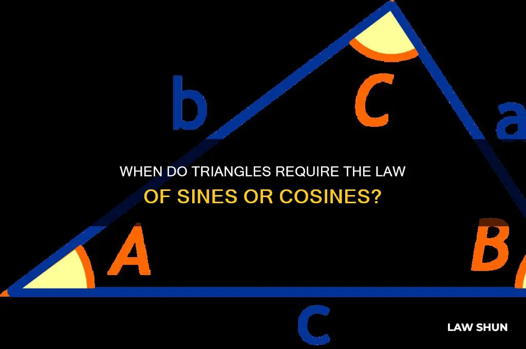 When Do Triangles Require The Law Of Sines Or Cosines? | LawShun