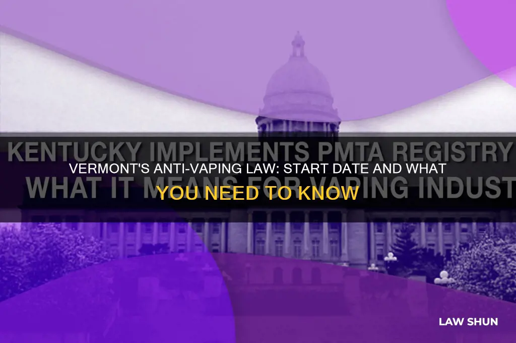 Vermont's Anti-Vaping Law: Start Date And What You Need To Know | LawShun