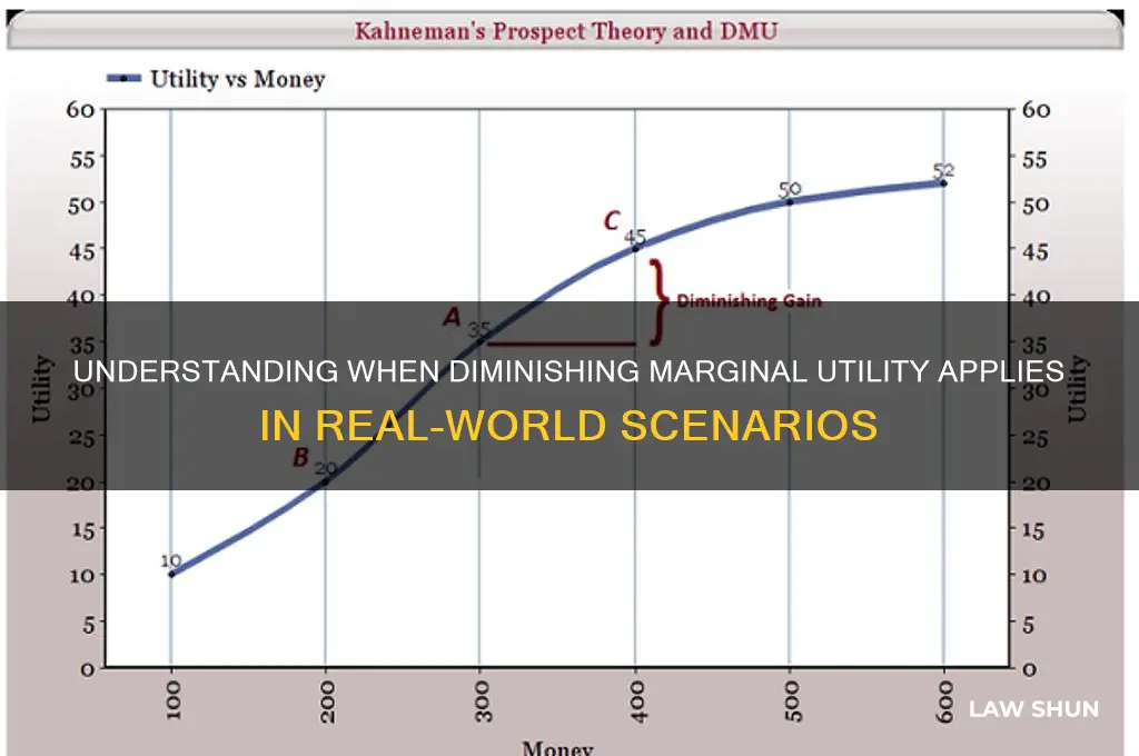 Understanding When Diminishing Marginal Utility Applies In Real-World ...