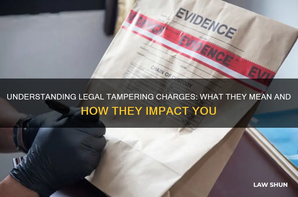 Understanding Legal Tampering Charges: What They Mean And How They ...