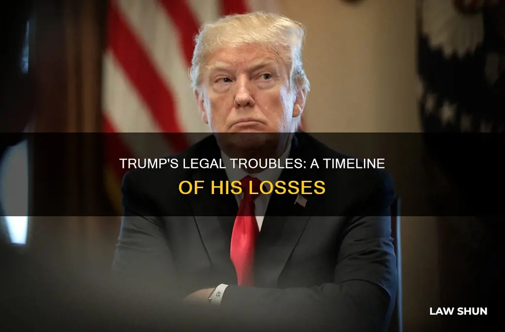 Trump's Legal Troubles: A Timeline Of His Losses | LawShun